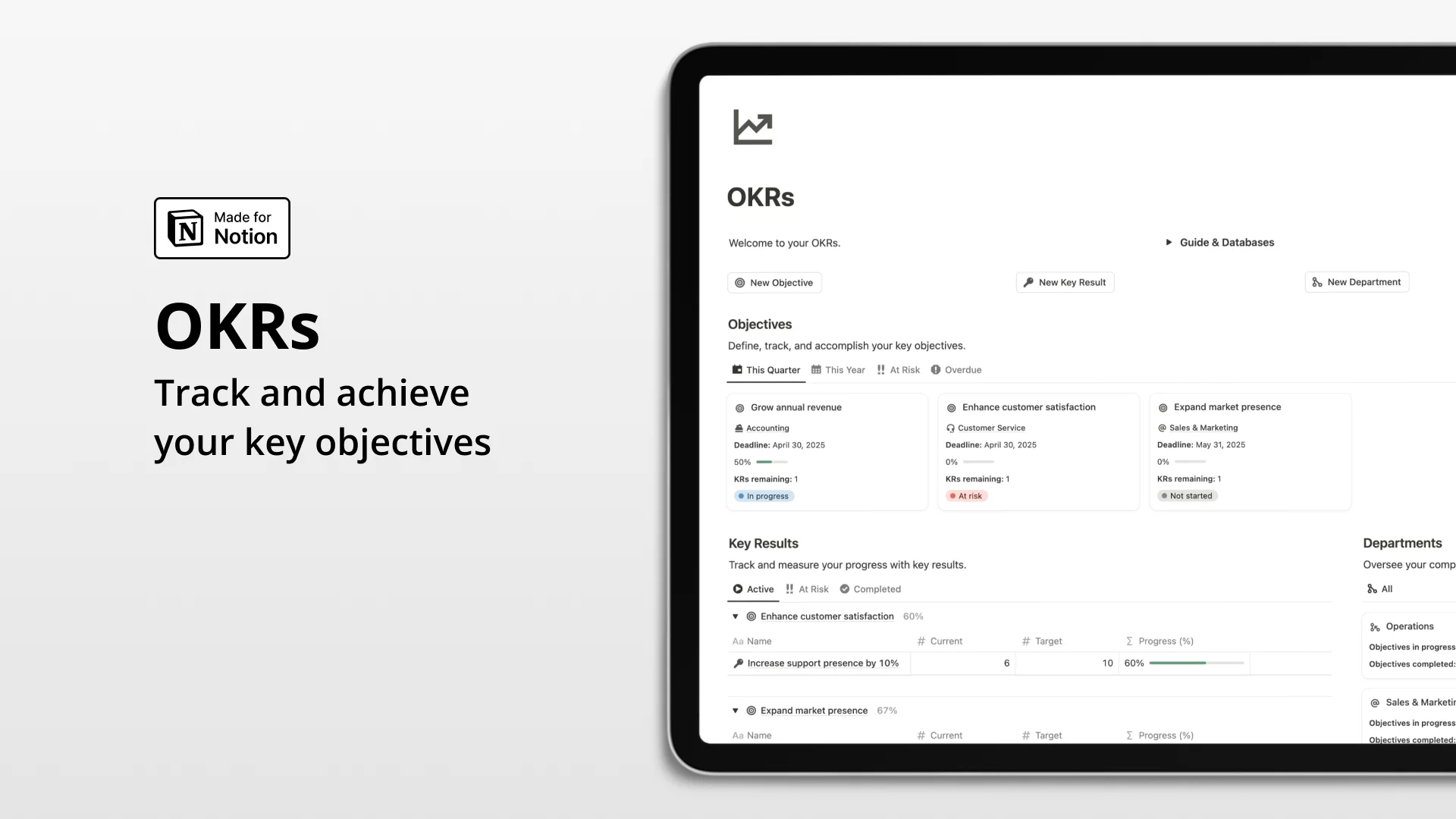 Notion Okrs - Business Template